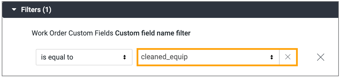 Filter a look by a work order custom field – Help Center