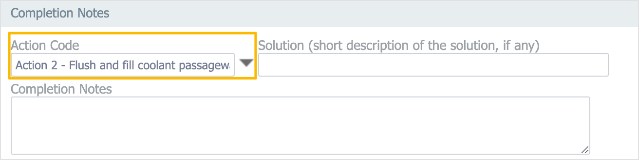 Add failure codes to a work order – Help Center