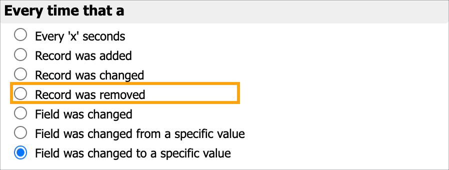 Workflow triggers – Help Center