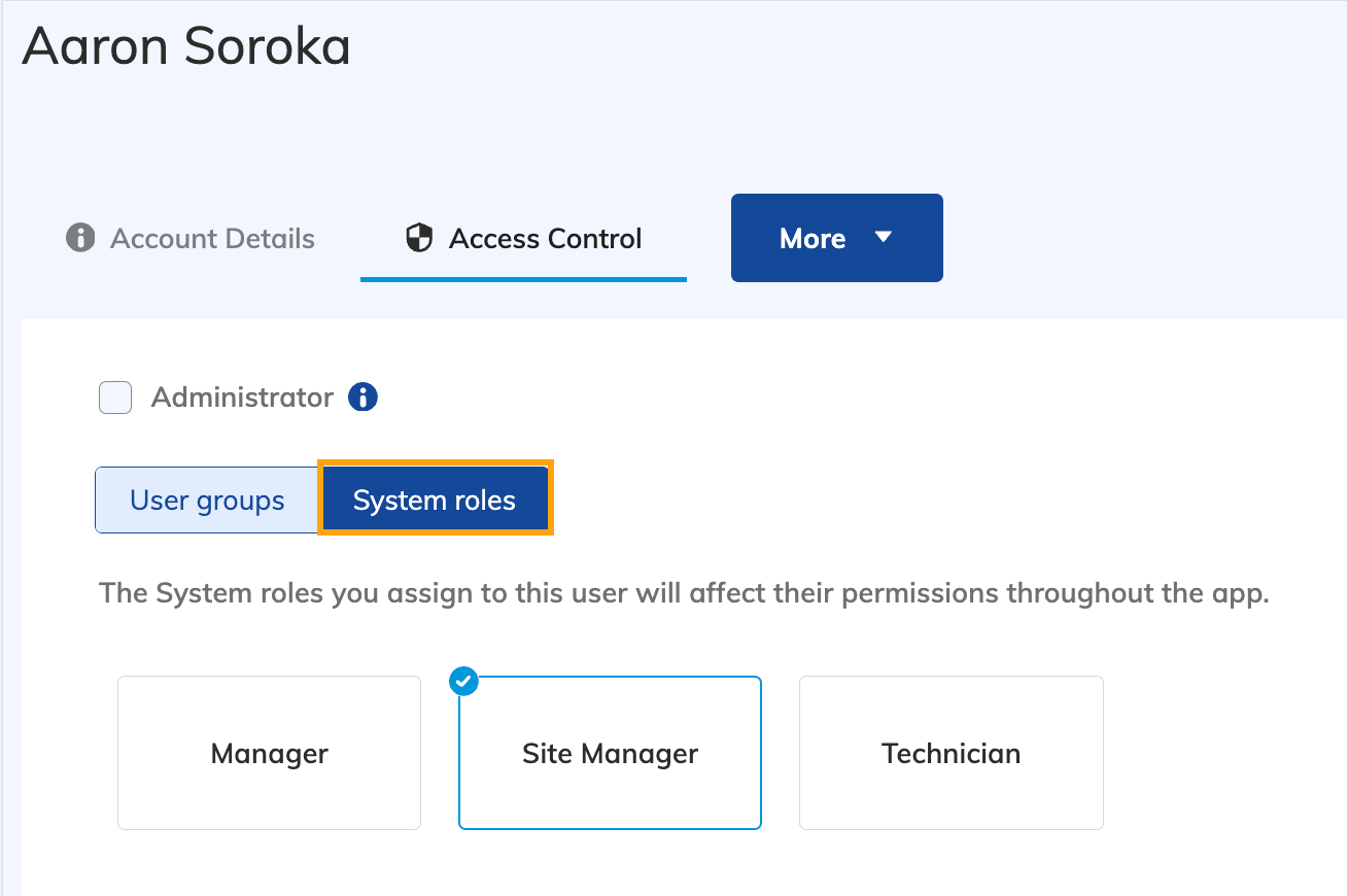 Assign a user to a system role (v6) – Help Center