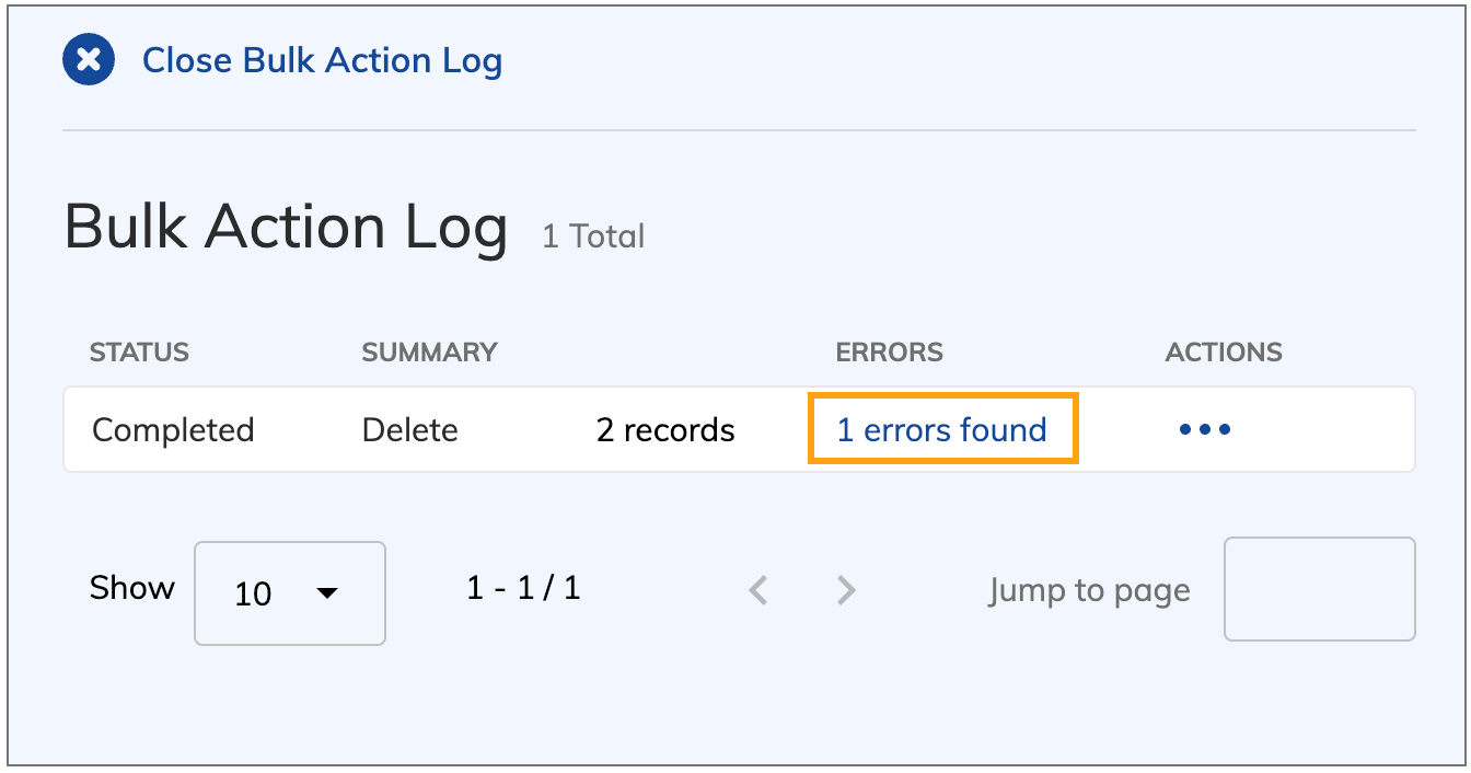 Manage bulk actions – Help Center